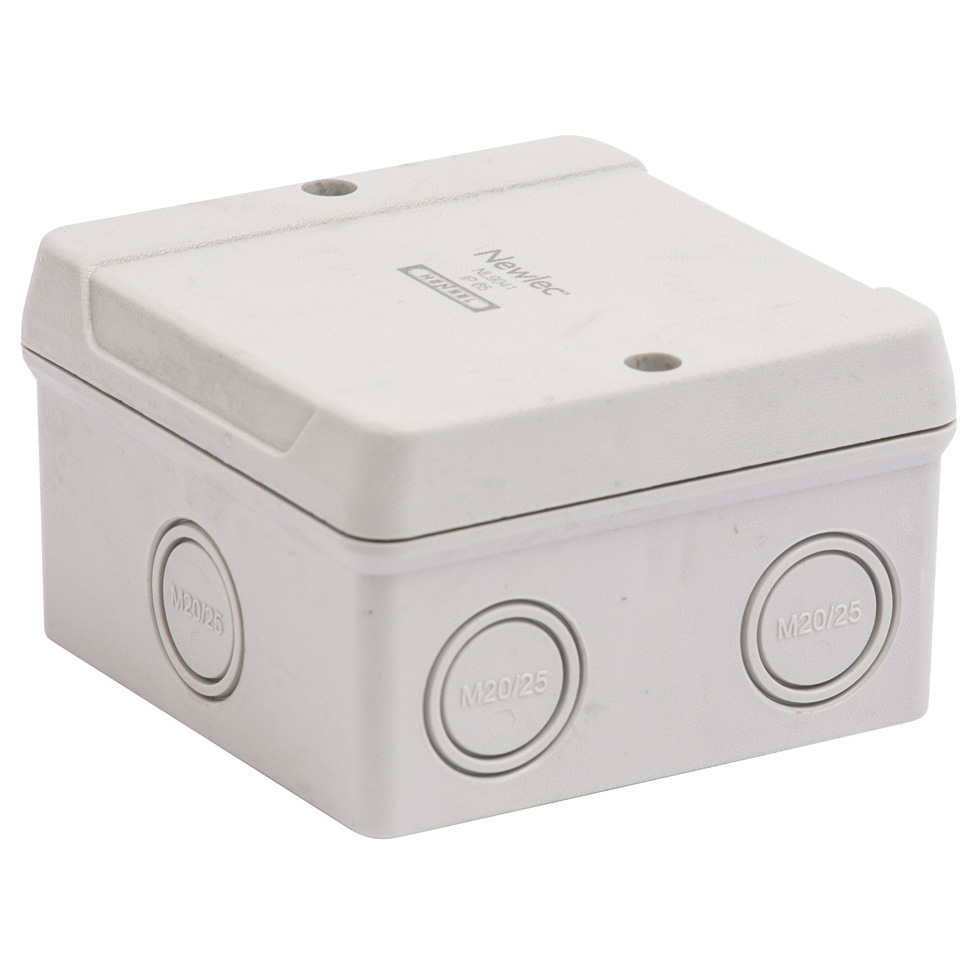 Newlec 10-Pole Moulded Junction Box Terminal Block IP65 98mm Grey ... Newlec 10-Pole Moulded Junction Box Terminal Block IP65 98mm Grey ...