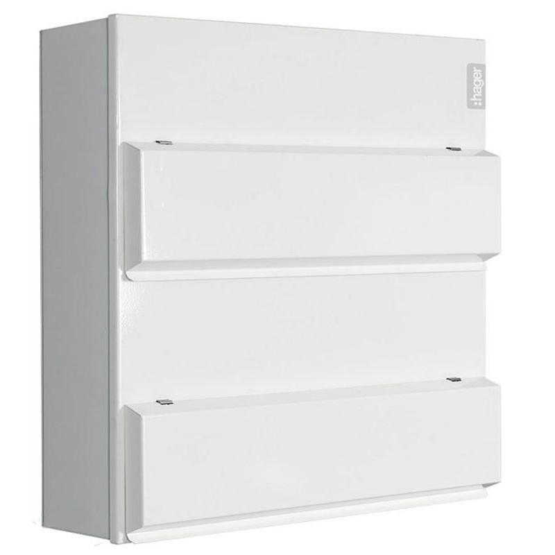 Hager Design10 Dual Row Switch Incomer Consumer Unit 14+14-Way 100A ... Hager Design10 Dual Row Switch Incomer Consumer Unit 14+14-Way 100A ...